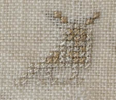 1836 Silkwork Sampler by Hannah Starkey