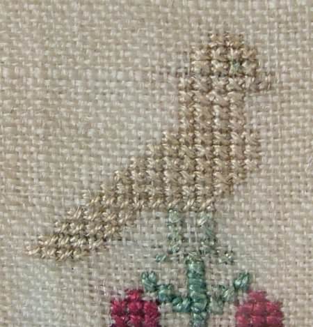 1836 Silkwork Sampler by Hannah Starkey