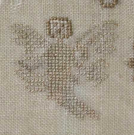 1836 Silkwork Sampler by Hannah Starkey