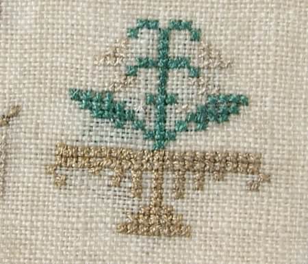 1836 Silkwork Sampler by Hannah Starkey