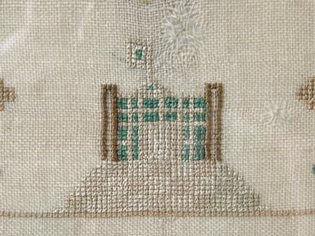 1836 Silkwork Sampler by Hannah Starkey