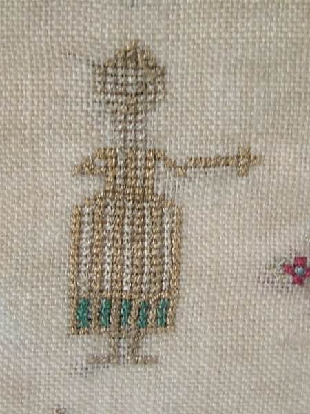 1836 Silkwork Sampler by Hannah Starkey