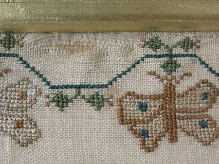 1836 Silkwork Sampler by Hannah Starkey