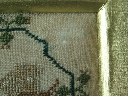 1836 Silkwork Sampler by Hannah Starkey