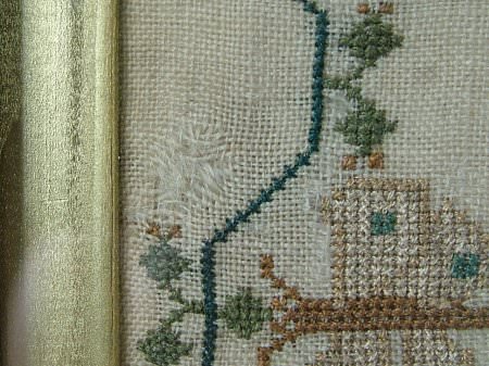 1836 Silkwork Sampler by Hannah Starkey