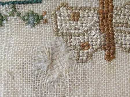 1836 Silkwork Sampler by Hannah Starkey