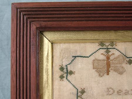 1836 Silkwork Sampler by Hannah Starkey
