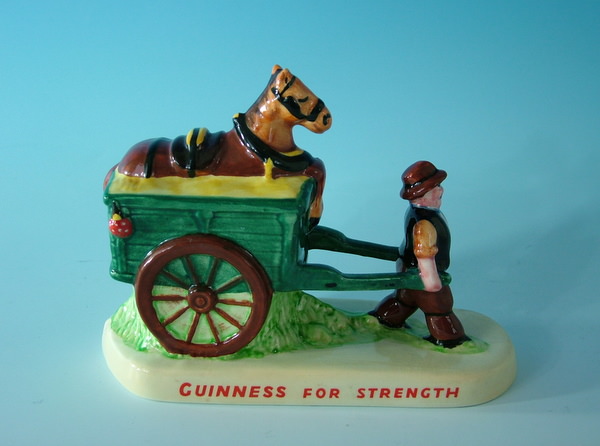 Carltonware Guinness horse & cart figure