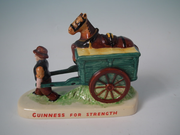 Carltonware Guinness horse and cart figure
