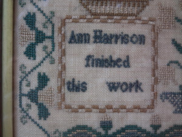 1829 House Sampler by Ann Harrison