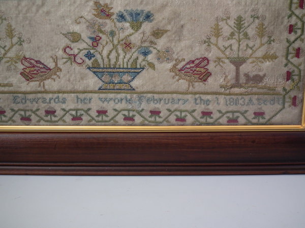 1803 House Sampler by Mary Edwards