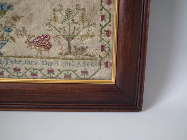1803 House Sampler by Mary Edwards