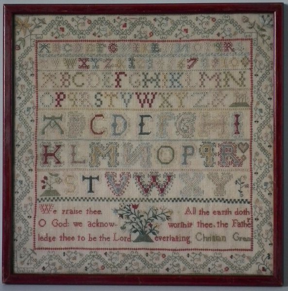 Antique Scottish Sampler by Christian Gram