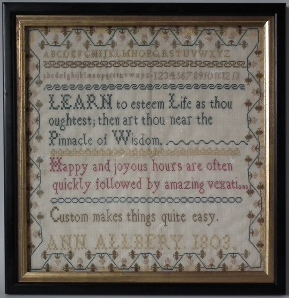 Pair Samplers by Ann Allbery 1803 & 1804